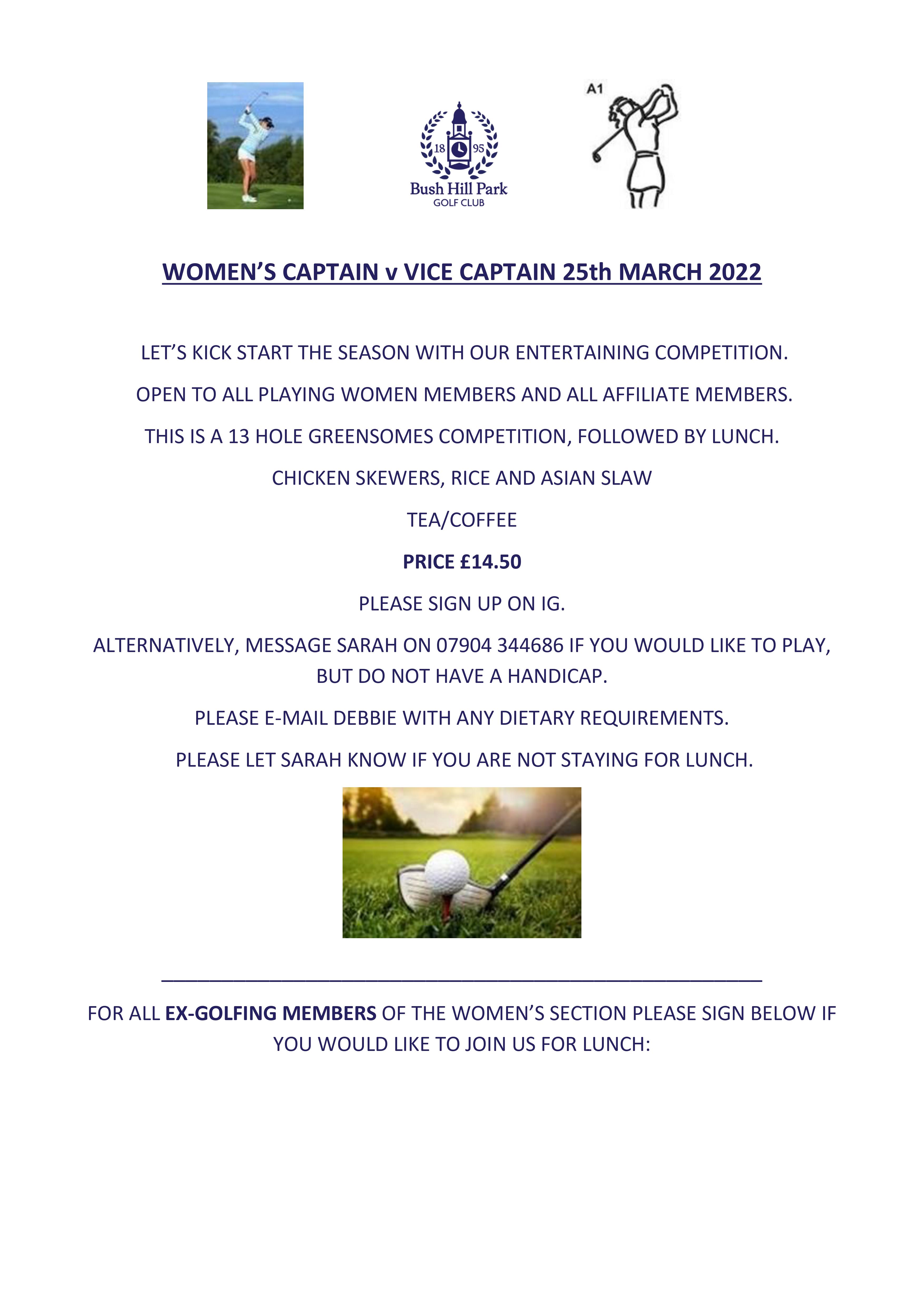 Women's Captain Announcement's 10th March 2022